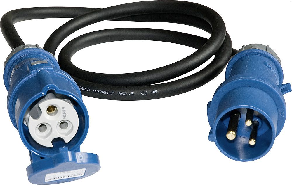 Kupplung CEE ohne Kontrollleuchte 230V Adapteri CEE ilman valoa 1,5 m 2 ...